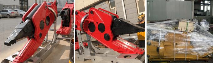 Demolition Shear on Mini Excavator, Hydraulic Steel Shear, Metal Scrap ...