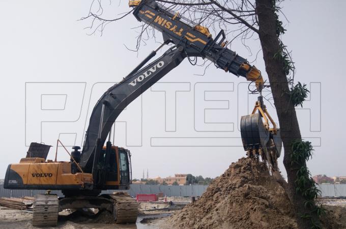 Teledipper Excavator Arms With Hydraulic Clamshell Bucket Slope ...